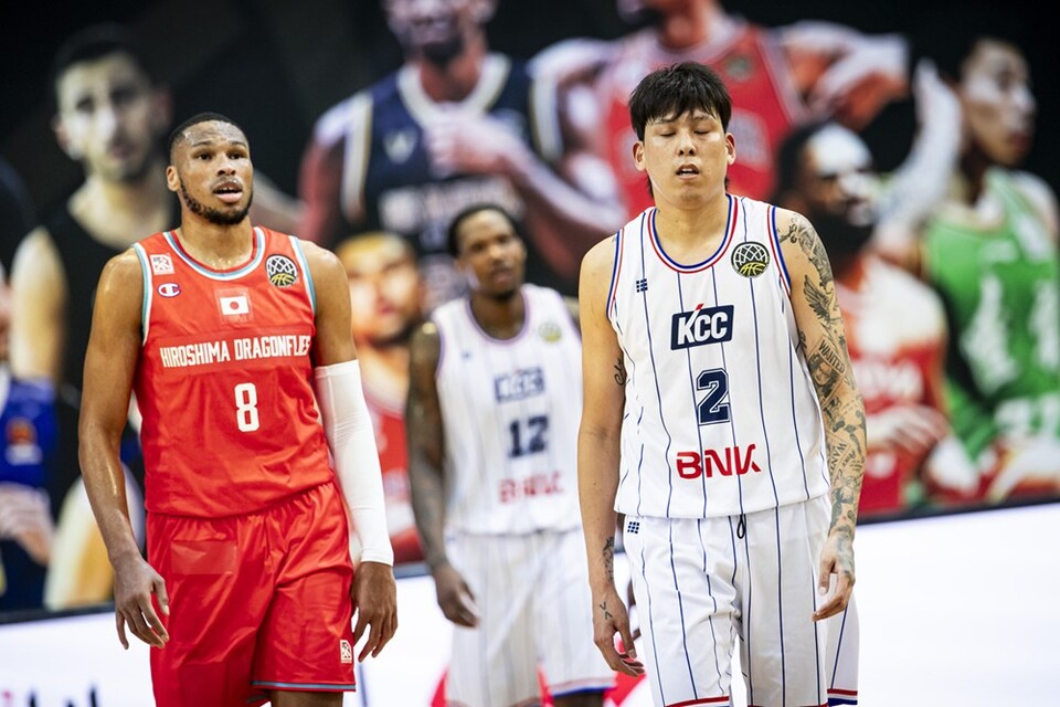프로농구 챔피언 KCC, FIBA 챔피언스리그 아시아 조별리그 2연패 수렁