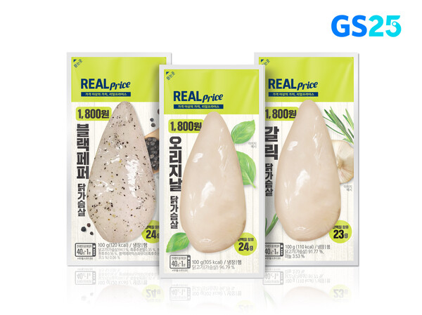 GS25, '리얼프라이스 닭가슴살' 가격 22% 인하