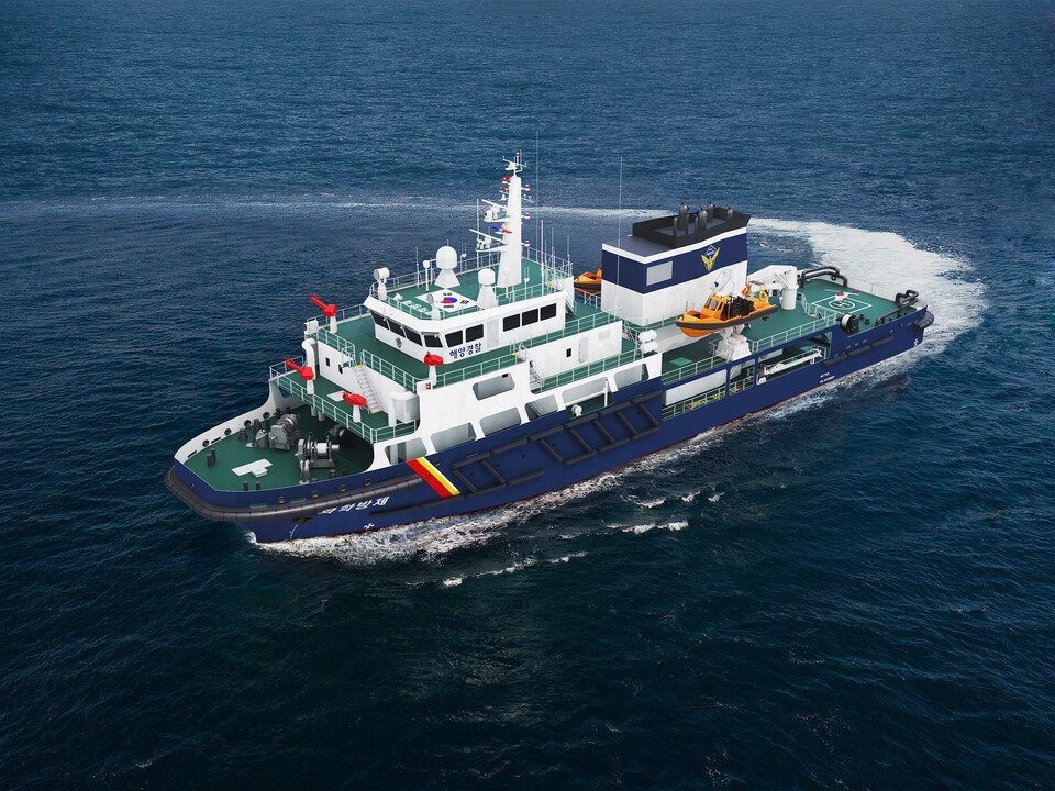 HJ중공업, 해경 1900톤급 다목적 화학방제함 688억에 수주